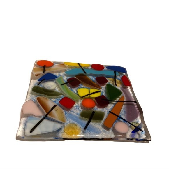 Accents | Pretty Mosaic Design Glass Trivet | Poshmark